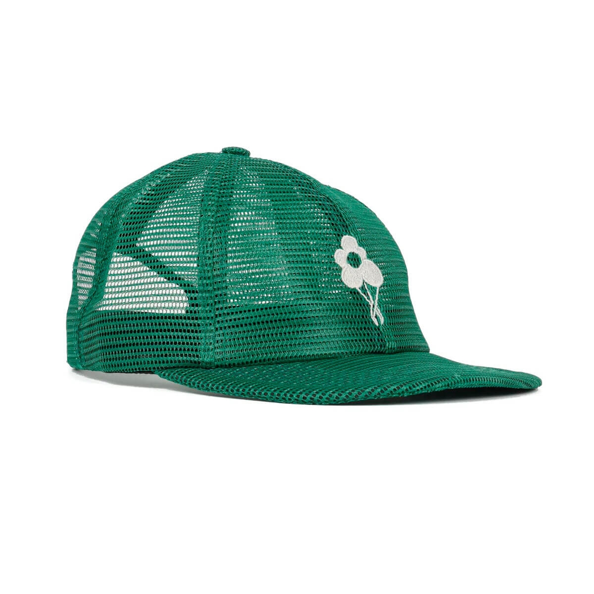 Dancer Mesh Flower Cap Hunter Green
